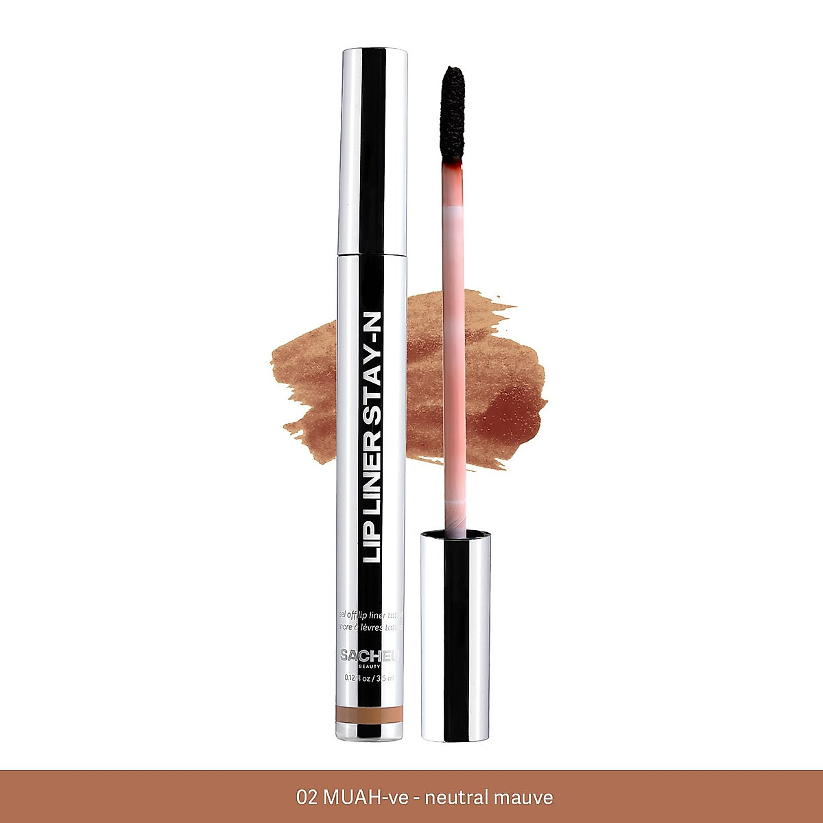 Sacheu Lip Liner Stay-N - Peel Off Lip Liner Tattoo, Peel Off Lip Stain, Long Lasting Lip Stain Peel Off, Infused with Hyaluronic Acid & Vitamin E, MUAH-ve