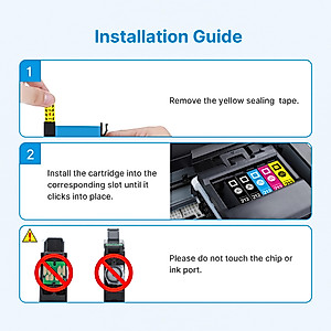 212XL Ink Remanufactured Ink Cartridges Replacement for Epson 212XL T212XL 212 XL T212 for XP-4100 XP-4105 WF-2830 WF-2850 Printer (1 Black, 1 Cyan, 1 Magenta, 1 Yellow, 4 Pack)