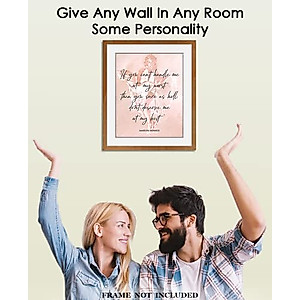 "If You Can't Handle Me at My Worst…" Marilyn Monroe: Positive Quotes; Inspirational, Motivational, Affirmation Wall Art Decor Poster for Office, Classroom, Livingroom, Bedroom | Unframed Posters 8x10