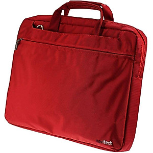Navitech Red Water Resistant Tablet Bag - Compatible with qunyiCO Android 10.0 GO Tablet