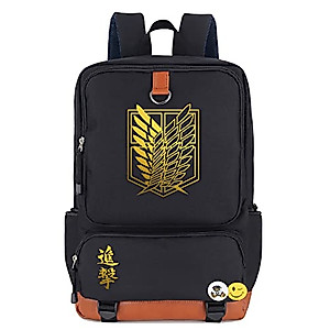 Soutrend Anime Survey Corps Wings of Freedom Backpack Book Bag Laptop School Bag