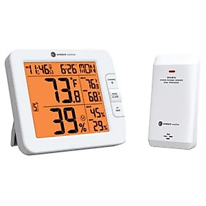 Ambient Weather WS-8482 7-Channel Wireless Internet Remote Monitoring Weather Station with Indoor/Outdoor Temperature & Humidity, Compatible with Alexa, White