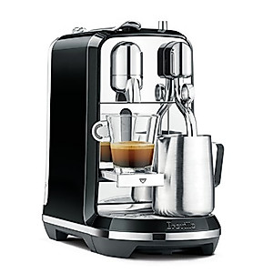 Breville Nespresso Creatista Single Serve Espresso Machine with Milk Auto Steam Wand, 1.5 liters, Black