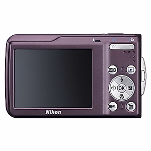 Nikon Coolpix S210 8MP Digital Camera with 3x Optical Zoom (Plum)