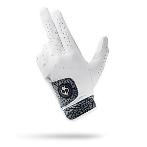 Pins & Aces - Elephant Print Golf Glove Design - Premium AAA Cabretta Leather, Long-Lasting Durable Tour Glove for Men or Women - Premium Leather Golf Glove Left & Right Hand - (Medium, Left)
