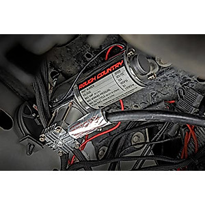 Rough Country Onboard Air Bag Compressor w/Gauge | Air Spring Compressor - 10100 Silver