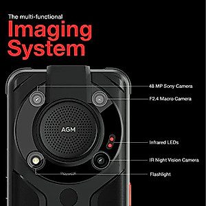 AGM Glory Rugged Smartphone 5G Rugged Phone Unlocked Dual SIM, Snapdragon 480, 6200mAh, Rugged Cell Phone 256GB ROM 8GB RAM, 20MP Night Vision Camera, 48MP Camera, 6.53'' FHD+ Display, Android 11