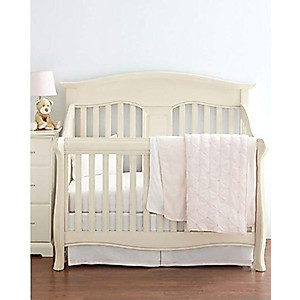 Hudson Park Collection Percale Baby Crib Skirt - Petal