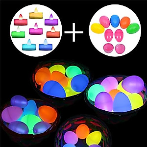 BEICHI Color Changing LED Tea Lights Bulk, 24 Pcs Flameless Tealight Candles with Colorful Lights, Battery Operated Colored Fake Candles, No Flickering Light, [White Base]