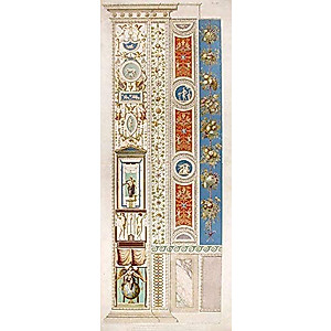 Decorative pilaster with fruit, flowers, and tendrils