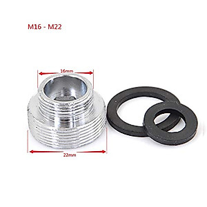 Faucet Adapter, Brass Aerator Male Thread Transfer Male Thread, Tap Connector for Bathroom Kitchen Water Purifier (M22 to M16)