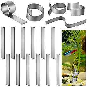 Aquarium Plant Over Weight Anchor About 15 Pcs Plant Weights Anchors for Fish Tank 5 Inch Can Cut Metal Strips 250g Weight Anchor for Live Plants Reinforced Weight Prevents Floating