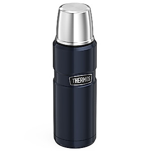 THERMOS Stainless King Vacuum-Insulated Compact Bottle, 16 Ounce, Midnight Blue