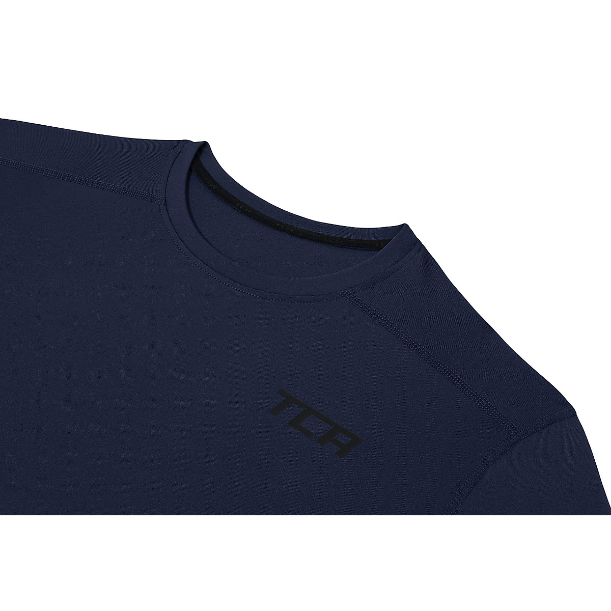 TCA Boys' Pro Performance Long Sleeve Running Compression Base Layer Top - Crew Neck - Navy Eclipse, 10-12 Years