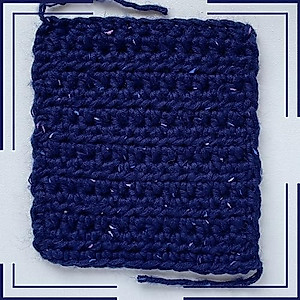 Tweed Twinkles Bulky, Variegated Knit and Crochet Yarn with Flecks, 2 Cakes (400yds/400g) #5 Bulky Chunky Weight (Dark Blue)
