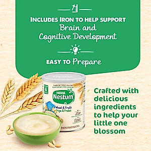 Nestle Nestum Infant Cereal, 5 Cereals, Made for Infants 6 Months Old, 10.6 Ounce Canister (Pack of 1)