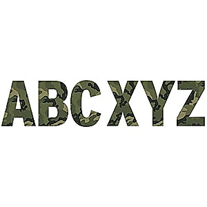 Eureka Classic Camo 7" Deco Letters, 129 Pieces
