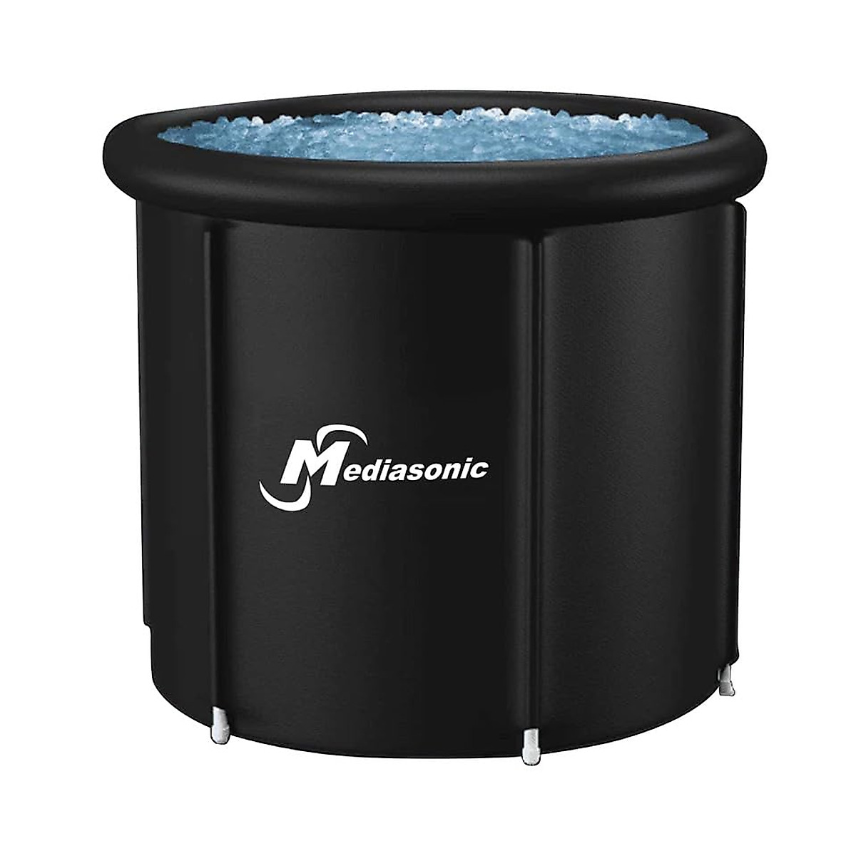 Ice Bath Tub for Athletes | Large Capacity 115 Gallons / 433 Liters | Portable Cold Ice Tub | Inflatable Ice Bath for Outdoor Cold Therapy Tub by Mediasonic (MS-100RP)