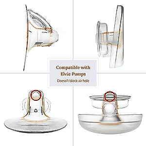 Flange Inserts for Breast Pumps; Convert 24mm Flange to 17mm; Medela, Spectra, Elvie Stride, Willow Go, Momcozy, Mom Cozy, Ainsir, Iapoy, Hygeia, Mommed, Motif, Tsrete, Ikare, Zomee (2pcs, 17mm)