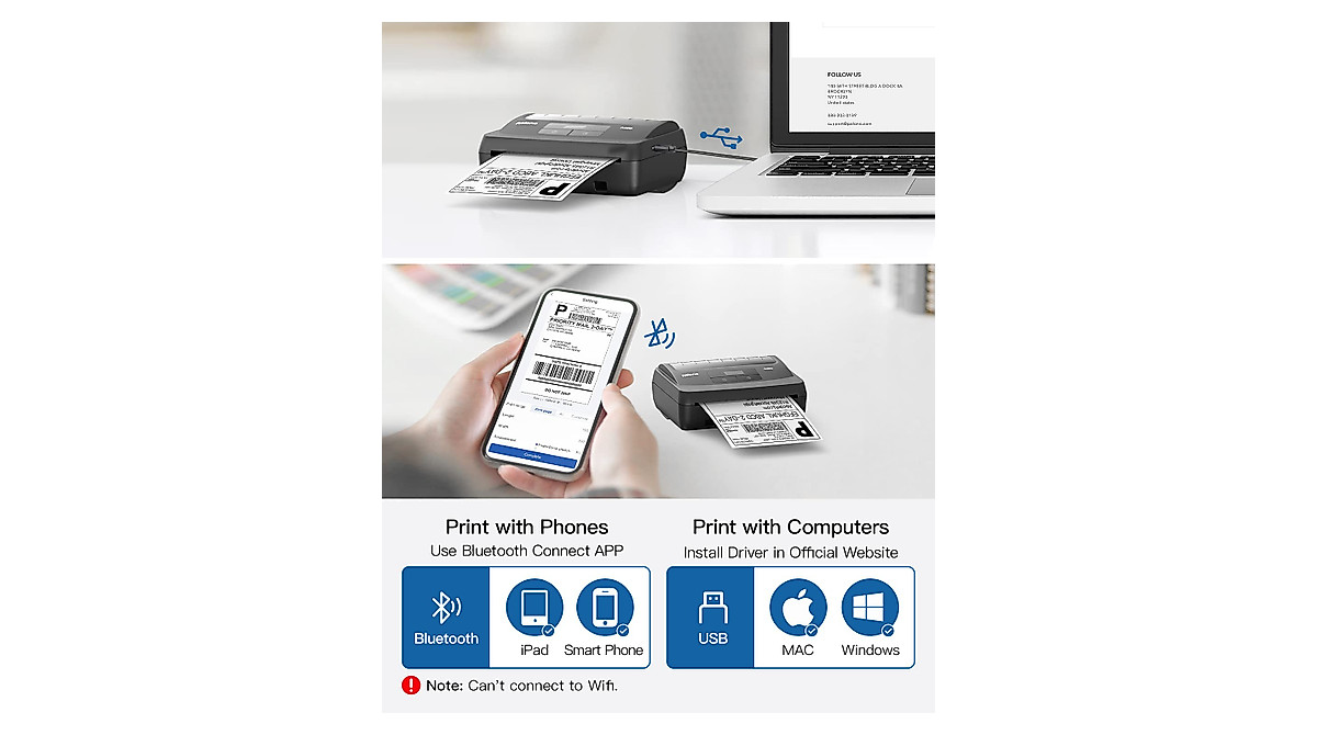 Buy POLONO A400 Bluetooth Thermal Label Printer Now