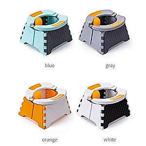 Yeking Toddler Potty seat, Portable Toddler Potty Training Seat, Travel Potty, Foldable Toilet Seat, Baby Potty Seat for Indoor and Outdoor (White)