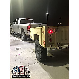 Civilian Vehicle Flat 4 to Military Trailer 12 PIN - 9" Adapter Wiring Harness - M101A1 M101A2 M100