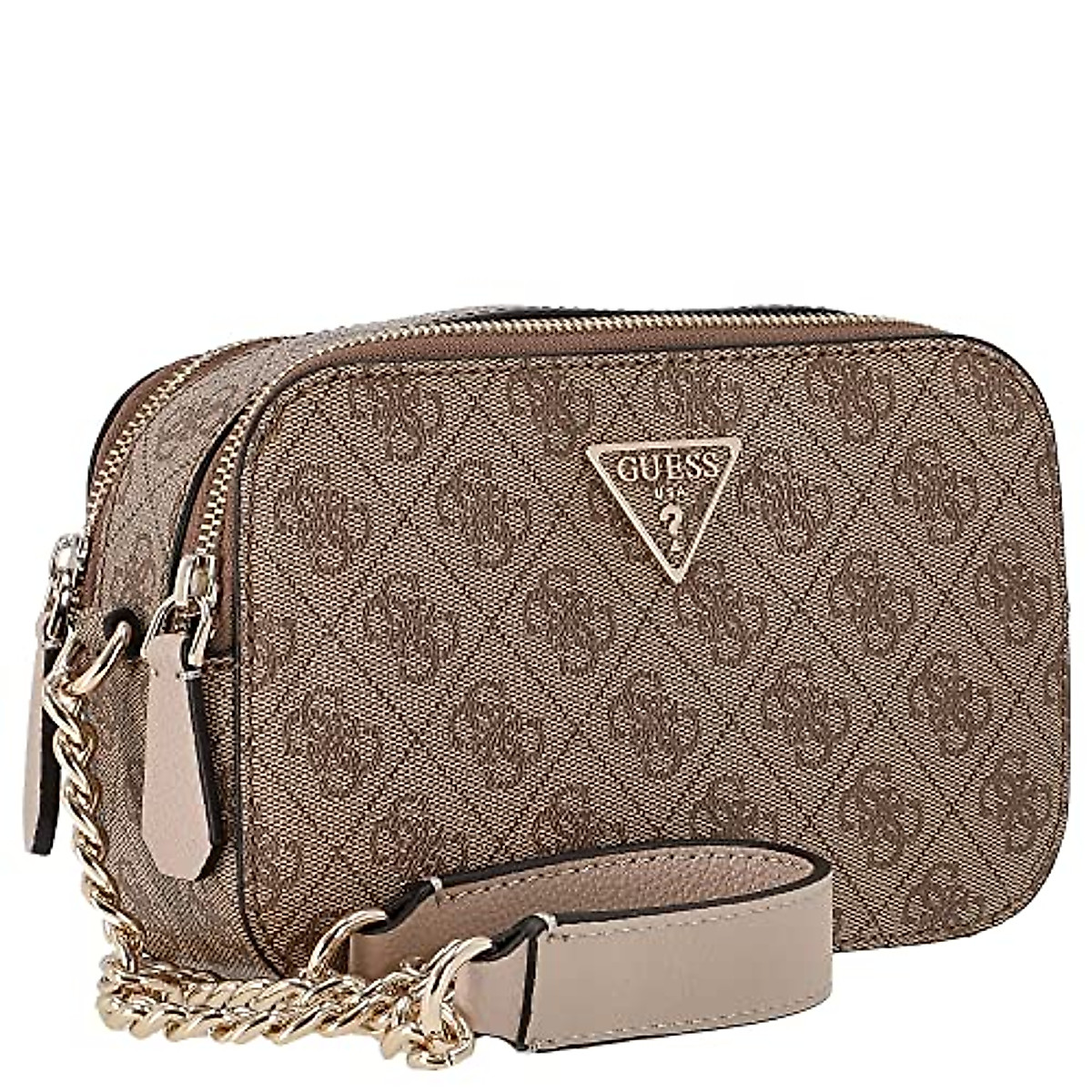GUESS Noelle Crossbody Camera Latte Logo One Size