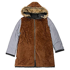 Hanna Nikole Women's Down Jacket with Faux Fur Trim Hood Plus Size Parkas Coats Black 22W