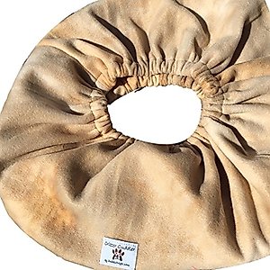 Critter Cuddler Small Animal Carrier and Bonding Pouch Anti-Anxiety Interactive Play Exercise Ring Therapeutic for Pet & Handler Small Dog Cat Hedgehog Puppy Travel Sling - Made in USA (Camel)