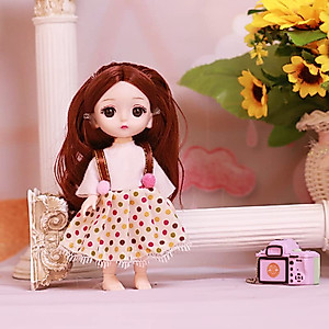 Albrost 6 Inch Princess Mini Doll Clothes, 20 Sets Fashion Doll Outfits for 6inch Small Doll Girl Christmas Birthday Gifts