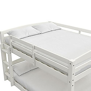 DHP Phoenix Full-Over-Full Floor Bunk Bed, White