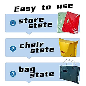 Portable Folding Step Stool-Lightweight Chair is Sturdy Enough to Support Adults and Safe Enough for Kids. Easy to Store and Use. for Kitchen, Bathroom, Bedroom,Beach,Kids or Adults. (Green Chair)