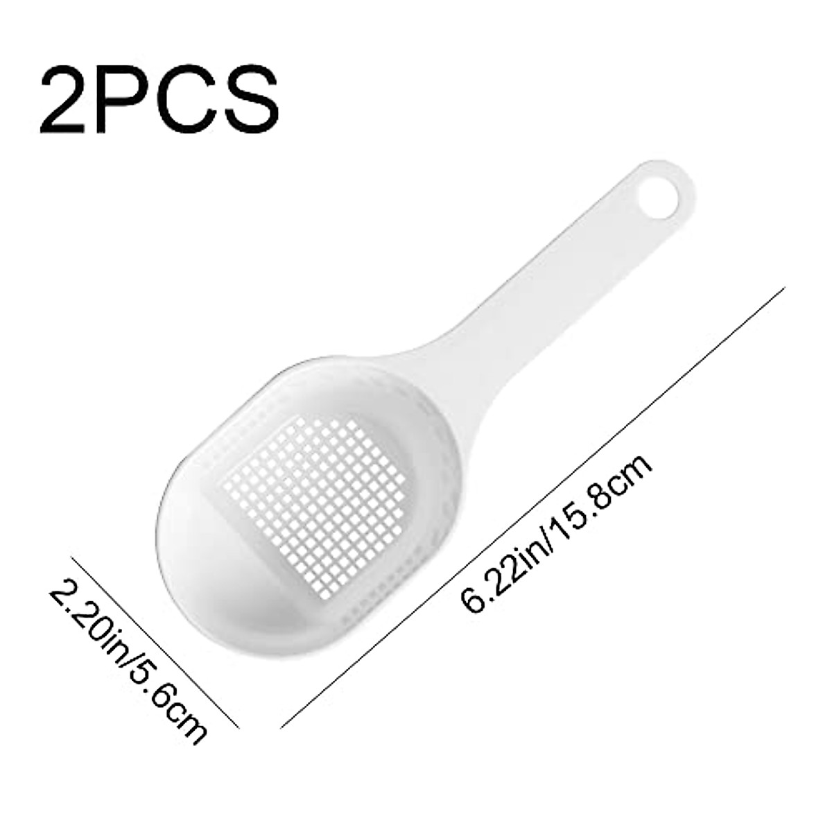 2 Pcs Flour Dusters Fine Mesh Flour Sifters Simple Design Sugar Shakers for Kitchen Cooking