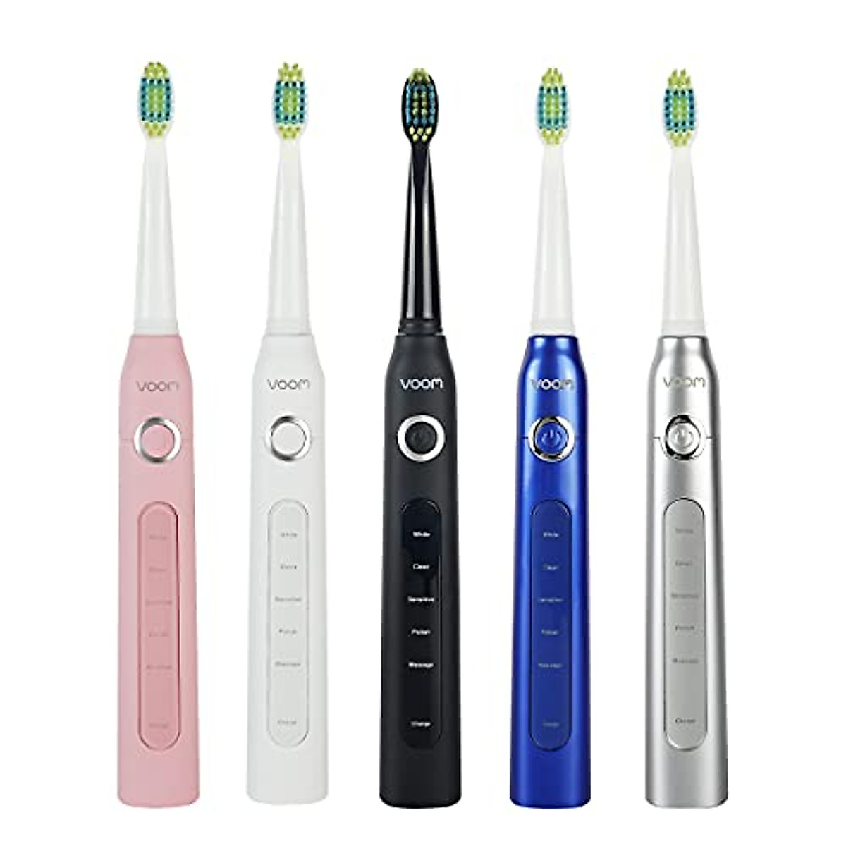 Voom Sonic Pro 5 Electric Toothbrush for Adults - Ultrasonic Electric Toothbrushes with Replacment Brush Head, Dentist Recommended Power Sonic Toothbrush with 5 Modes