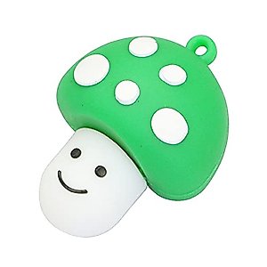 32GB Mushroom Shape USB Flash Drive USB Drive USB Stick USB Flash Disk USB Disk Thumb Drive Pen Drive U Disk PenDrive Memory Stick External Storage Flash Memory USB Storage USB 2.0 Stick (Green)