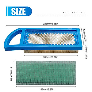 laffoonparts GY20573 697153 Air Filter Replacement for John Deere LA115 LA105 LA110 LA100 L100 L105 L107 L108 Lawn Tractor with AM119567 AM125424 Oil Fuel Filter