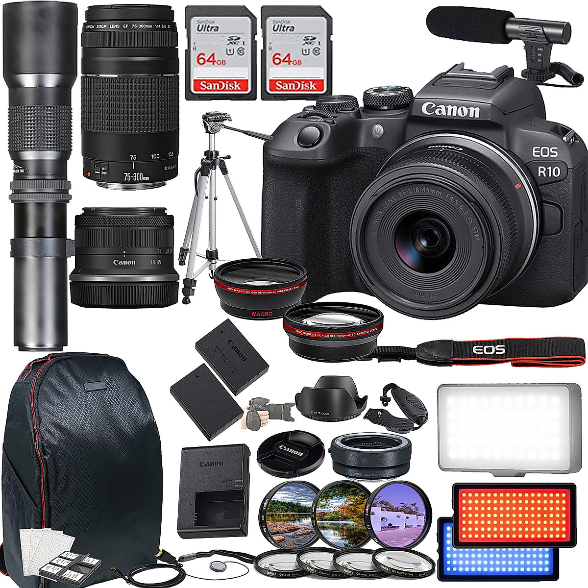 Canon Canon EOS R10, R10 Mirrorless Digital Camera Systems (Renewed)