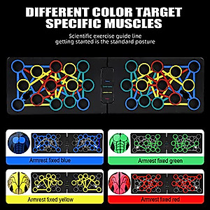 Home Workout Equipment Push Up Board 24 in 1 Multi-Functional Pushup Bar System Fitness Floor Chest Muscle Exercise Professional Equipment Burn Fat Strength Training Arm Men & Women Weights