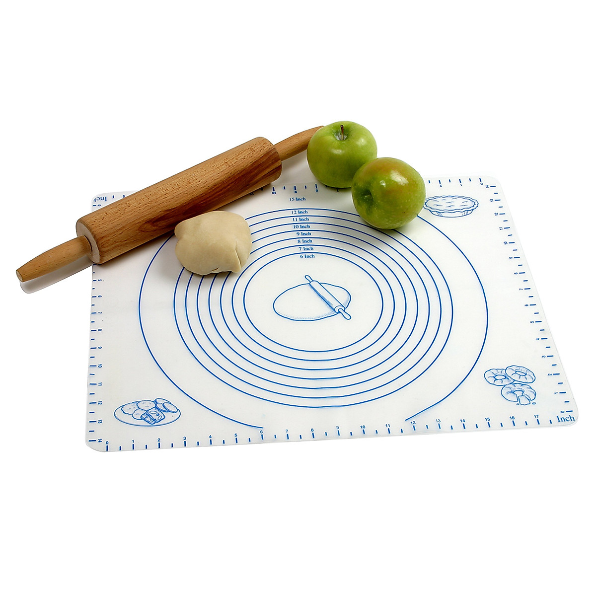 Norpro Silicone Pastry Mat with Measures, As Shown