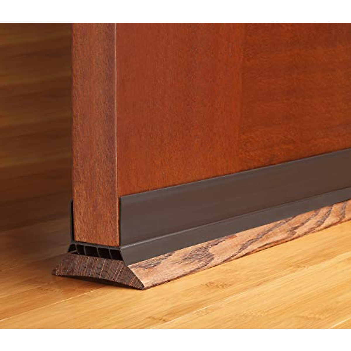 M-D Building Products 43337 36-inch Brown Vinyl U-Shape Cinch Slide-On Under Door Seal