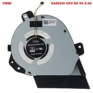 Replacement CPU GPU Cooling Fan for Asus ROG Zephyrus GU502DU GA502IU GA502IV 5V 0.5A 13NR03V0T02011 13NR0210T01111 13NR0210AM0901 DFS5K12304363C DFS5K12115491P