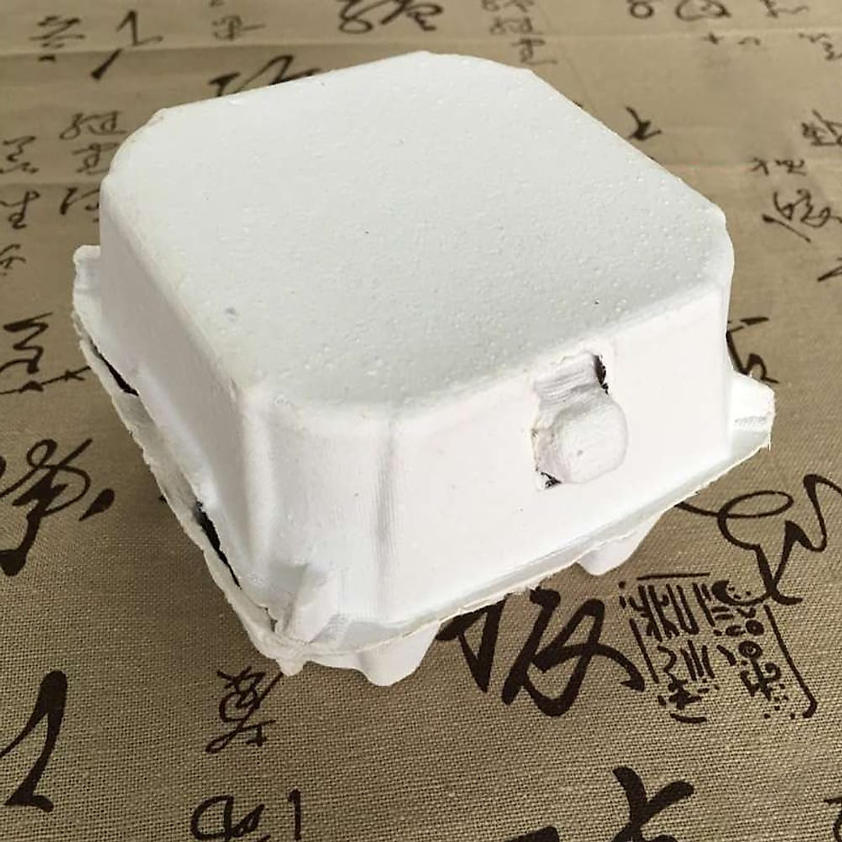 Yardwe 10Pcs Paper Egg Cartons, 4 Pulp Egg Cartons Egg Holders Eggs Storage Containers Egg Trays for Kitchen Farm Market Fridge Transport, White