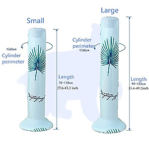 Yrzper Tower Fan Dust Cover Moisture proof Dustproof Tower Cover Washable Tower Sleeve Dust Proof Protective Cover Dustproof & Moisture-Proof for Household Tower Fan Pedestal (Green plants, Larger)