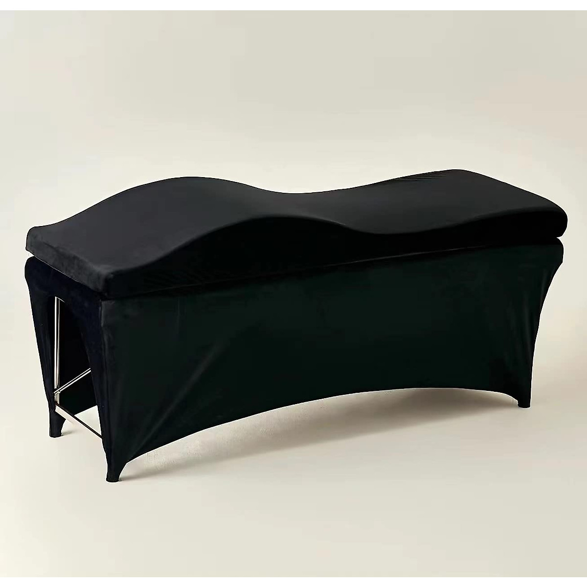 ENDELLE Lash Bed Foam Topper,Curvy Massage Table Cushion for Salon, Ergonomic Massage Bed Topper with Removable Cover-23(58cm)