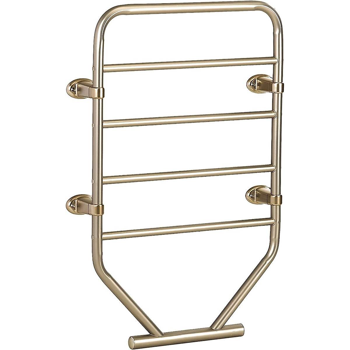 Warmrails Traditional Towel Warmer - Free-Standing or Wall Mounted Towel Warmer Rack for Drying Towels and Garments - 34-Inch Nickel Finish Frame with 4 Bars - Model RTS
