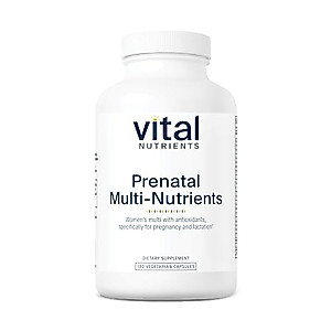 Vital Nutrients - PreNatal Multi-Nutrients - Women's Multi-Vitamin/Mineral Formula with Potent Antioxidants - 180 Vegetarian Capsules per Bottle
