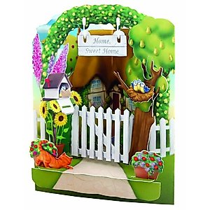 Santoro Interactive 3D Swing Greeting Card, Home Sweet Home