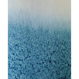 Signature Design by Ashley Ikegrove Coastal Indoor & Outdoor Accent Stool, Blue & White