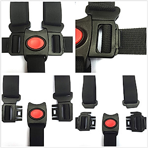 Seat Belt by AT,5/3/2 Point Adjustable for Baby Kid Safe Strap for Stroller High Chair (Include Shoulder Pads & Guarding Pad)