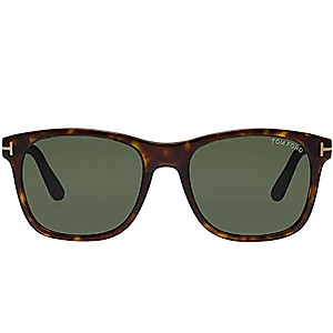 Tom Ford FT 0595 Eric Sunglasses 52N Dark Havana/Green Lens 55MM